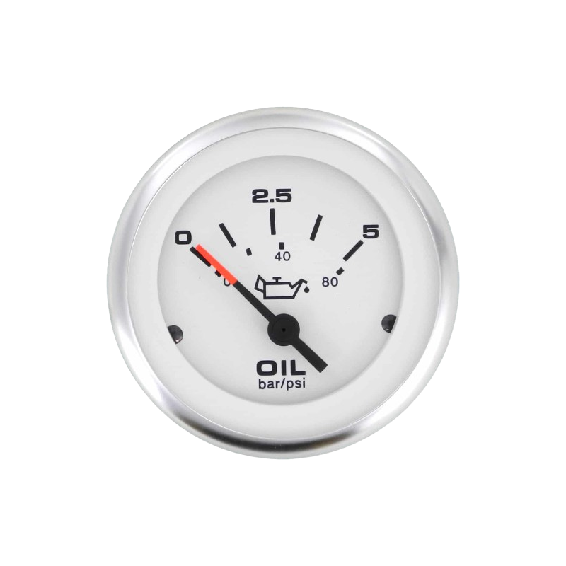 Medidor de pressão de óleo do motor Veetrês Lido PRO 5 bar Cromado na ...