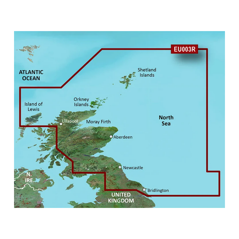BlueChart® G3 HXEU003R Chart - Great Britain and North East Coast on ...