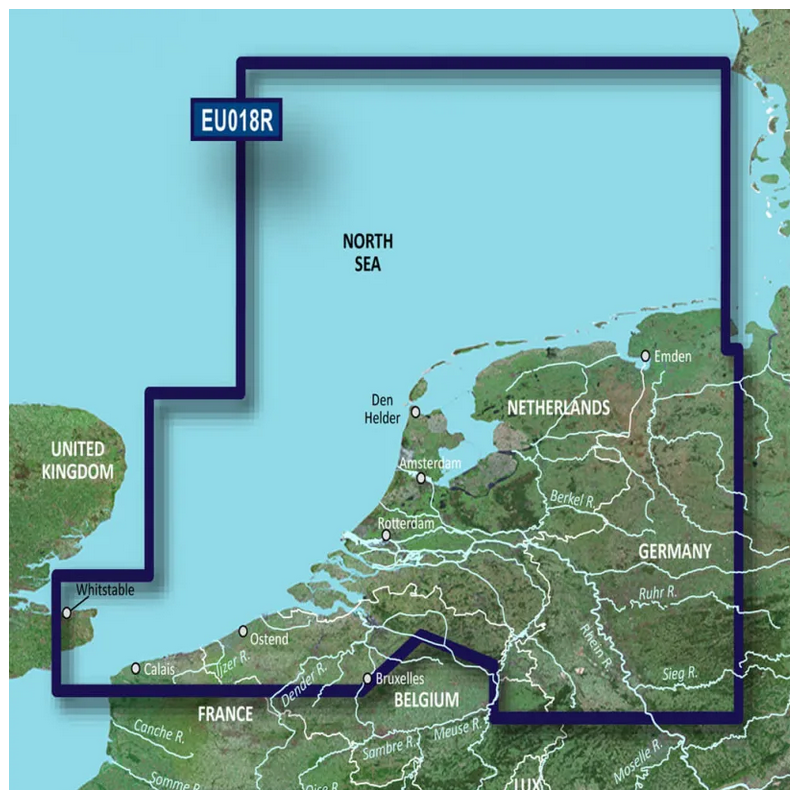 BlueChart® G3 HXEU018R Chart - Benelux Offshore and Inland 010-C0775-20 ...