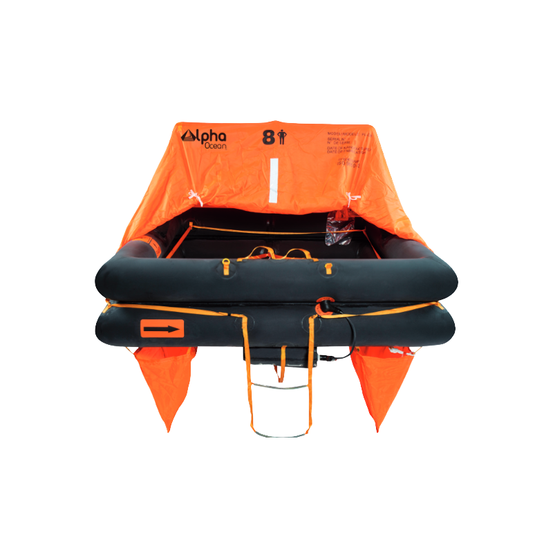 Raft Alpha Ocean Coastal Raft ISO9650-2 6 people in Bag AC-6S on the ...