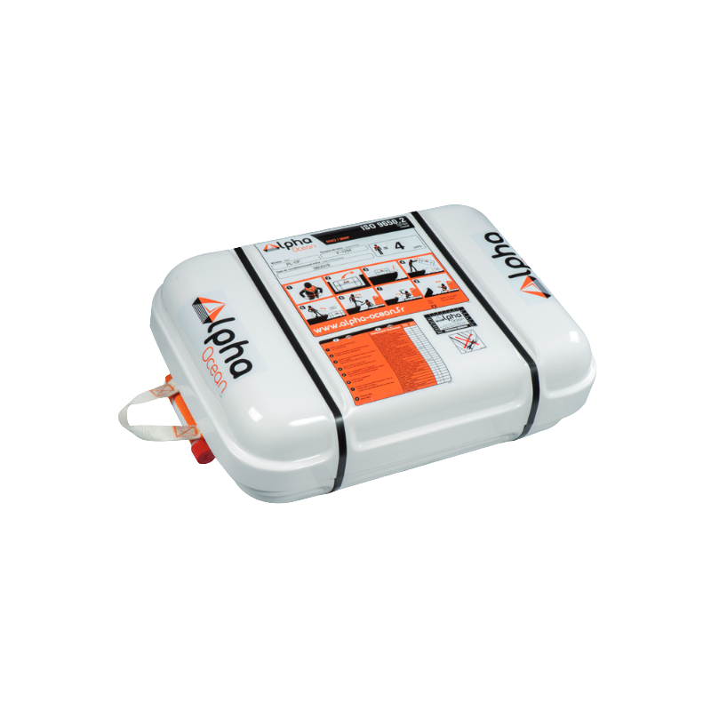 Balsa Alpha Ocean Balsa costera ISO9650-2 6 personas en contenedor en ...