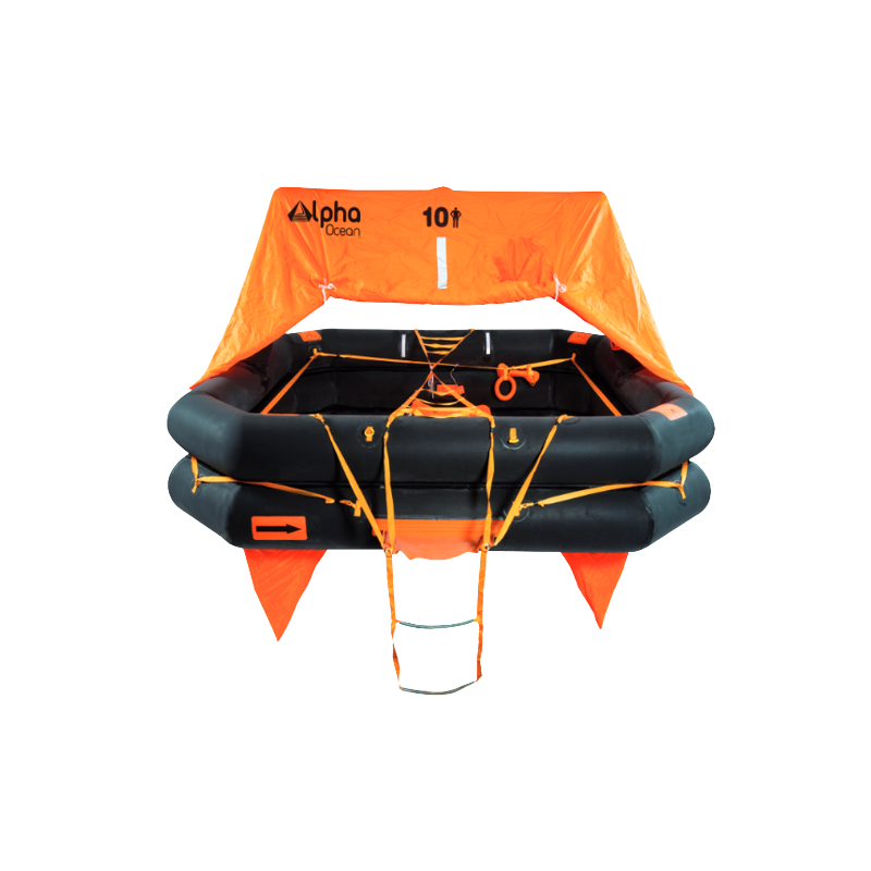 Balsa Alpha Ocean Balsa offshore ISO9650-1 10 personas en contenedor en ...