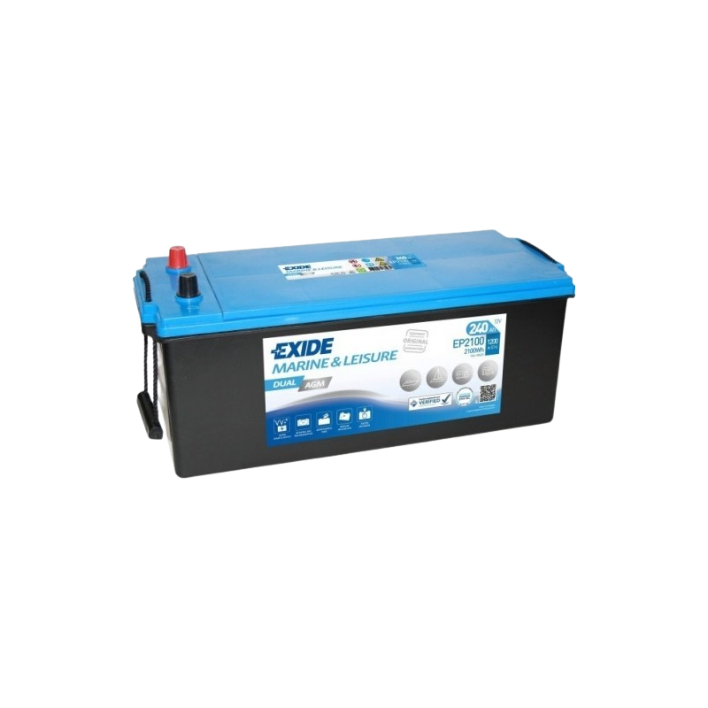 Exide Batterie Dual AGM 12V 240A sur la boutique Aquanautique.com