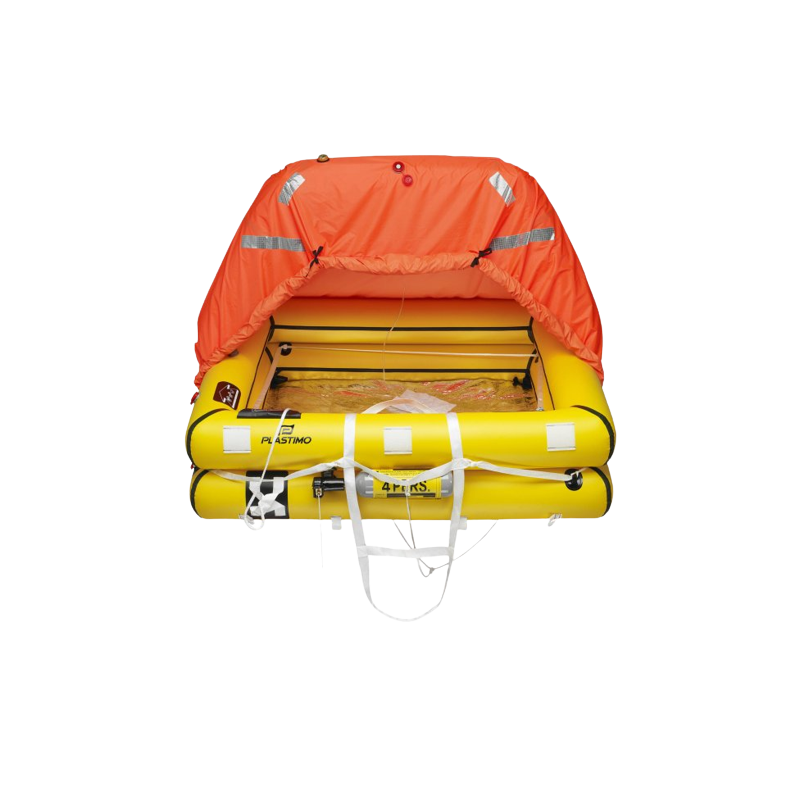 Plastimo Transocean offshore raft ISO 9650-1 4 places in Sup bag at 24h ...