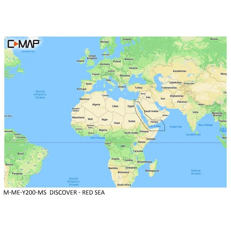 C-MAP Ontdek kaart - Rode Zee M-ME-Y200-MS op de winkel Aquanautique.com