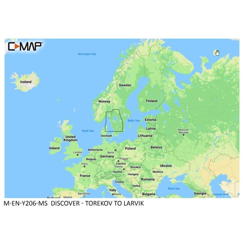 Mapa C-MAP Discover - De Torekov a Larvik en la tienda Aquanautique.com