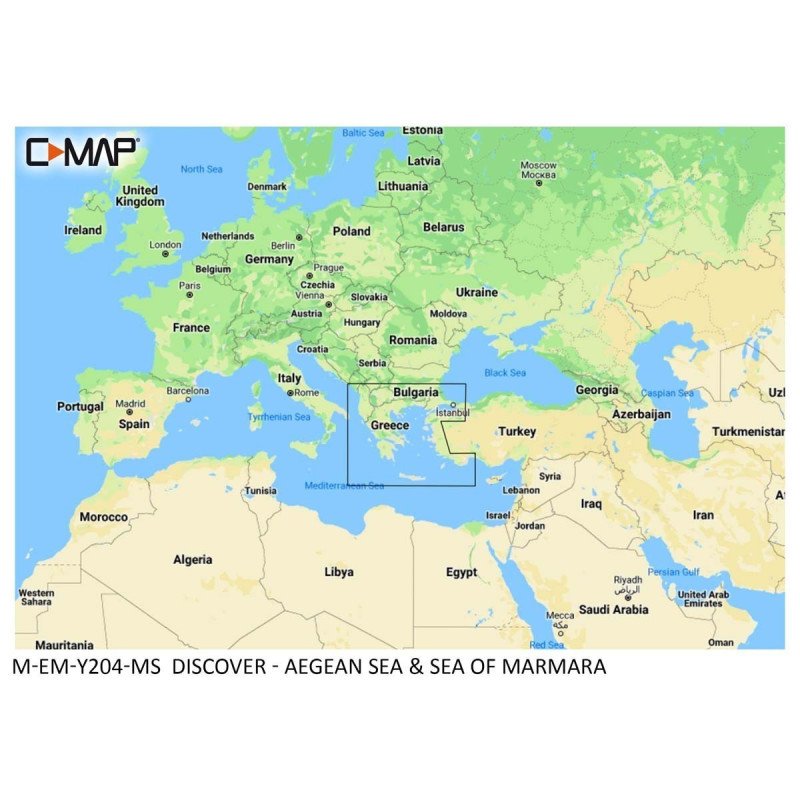 Carta C-MAP Discover - Mar Egeo y Mar de Mármara en la tienda ...